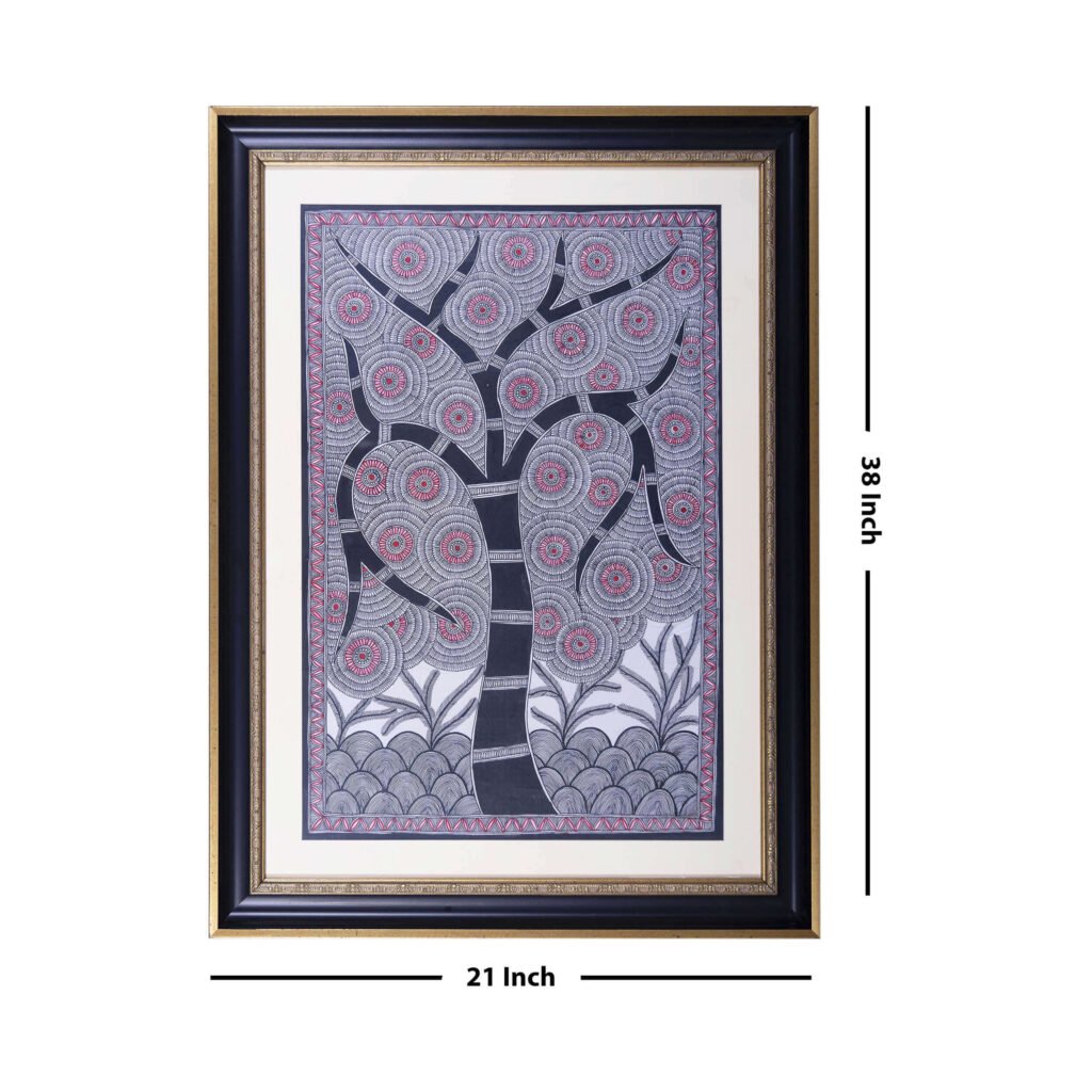 Tree of life Madhubani painting - Art Gali